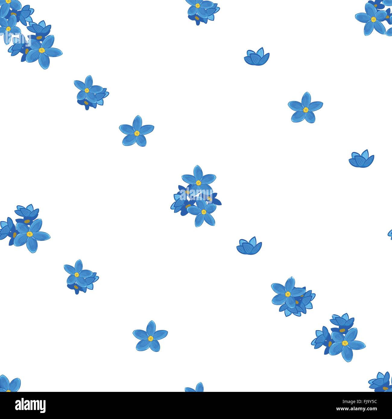 Seamless forget-me-not pattern Stock Vector Image & Art - Alamy