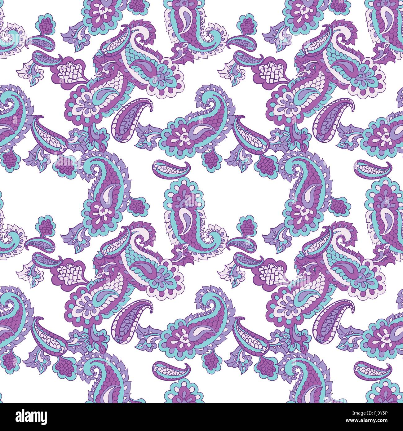 Seamless paisley pattern Stock Vector Image & Art - Alamy