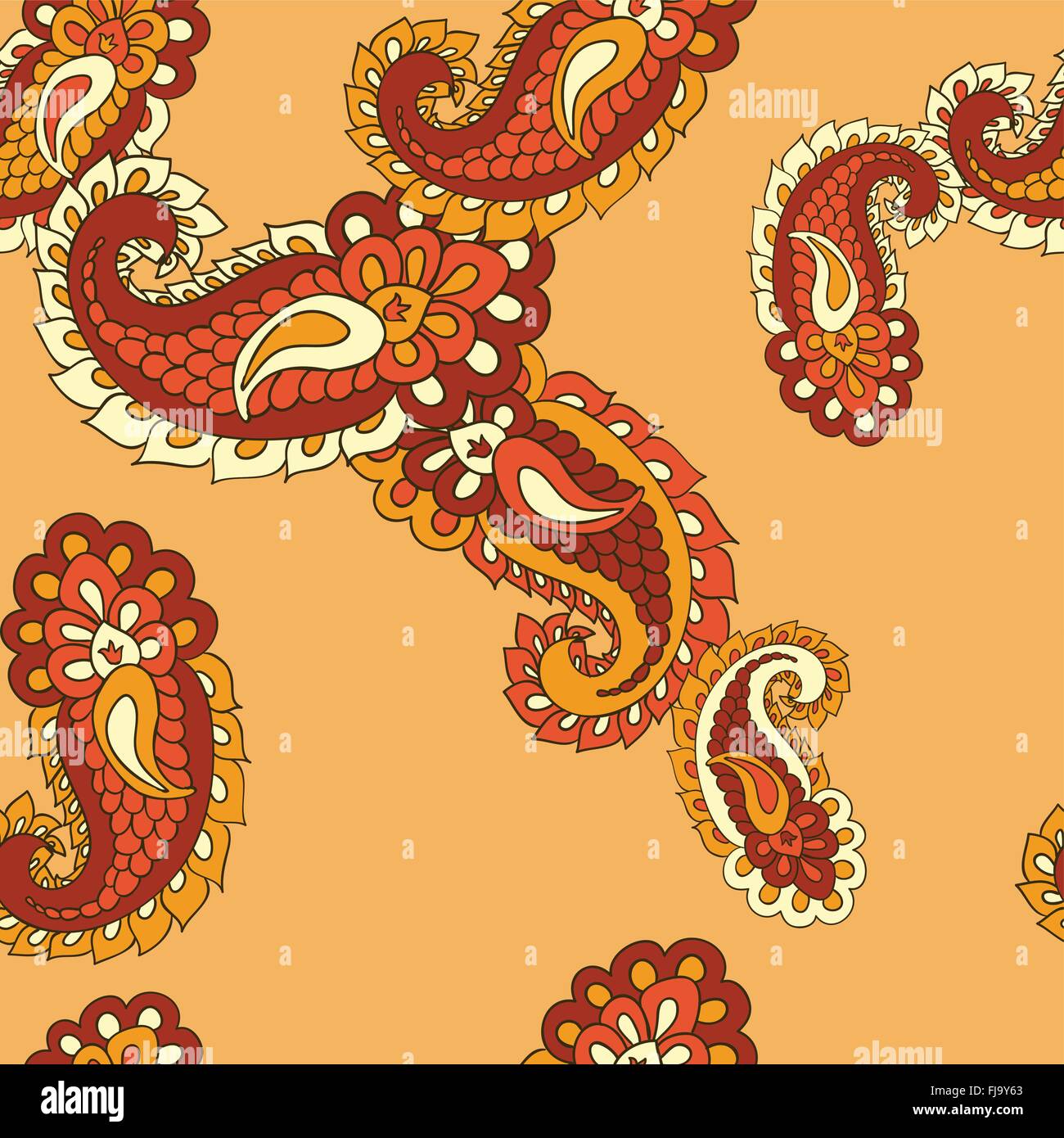 Seamless paisley pattern Stock Vector Image & Art - Alamy
