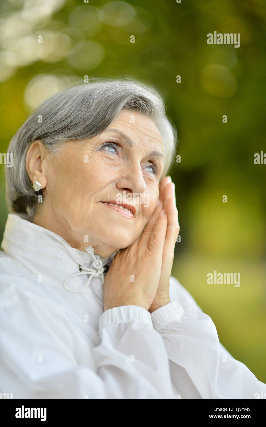 Nice Senior woman Stock Photo - Alamy