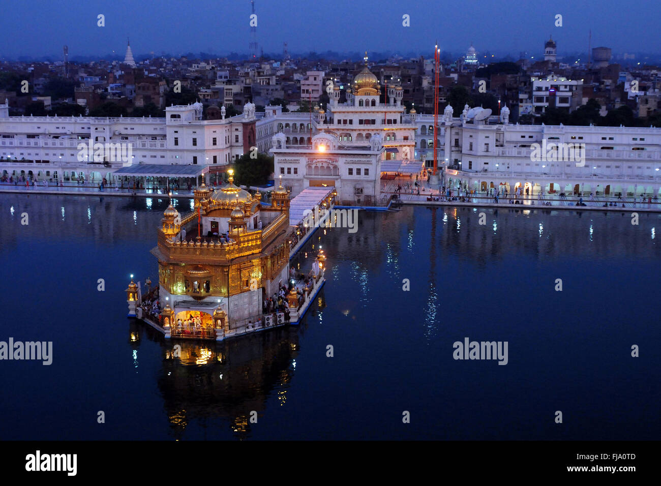 Golden temple amritsar aerial hi-res stock photography and images - Alamy