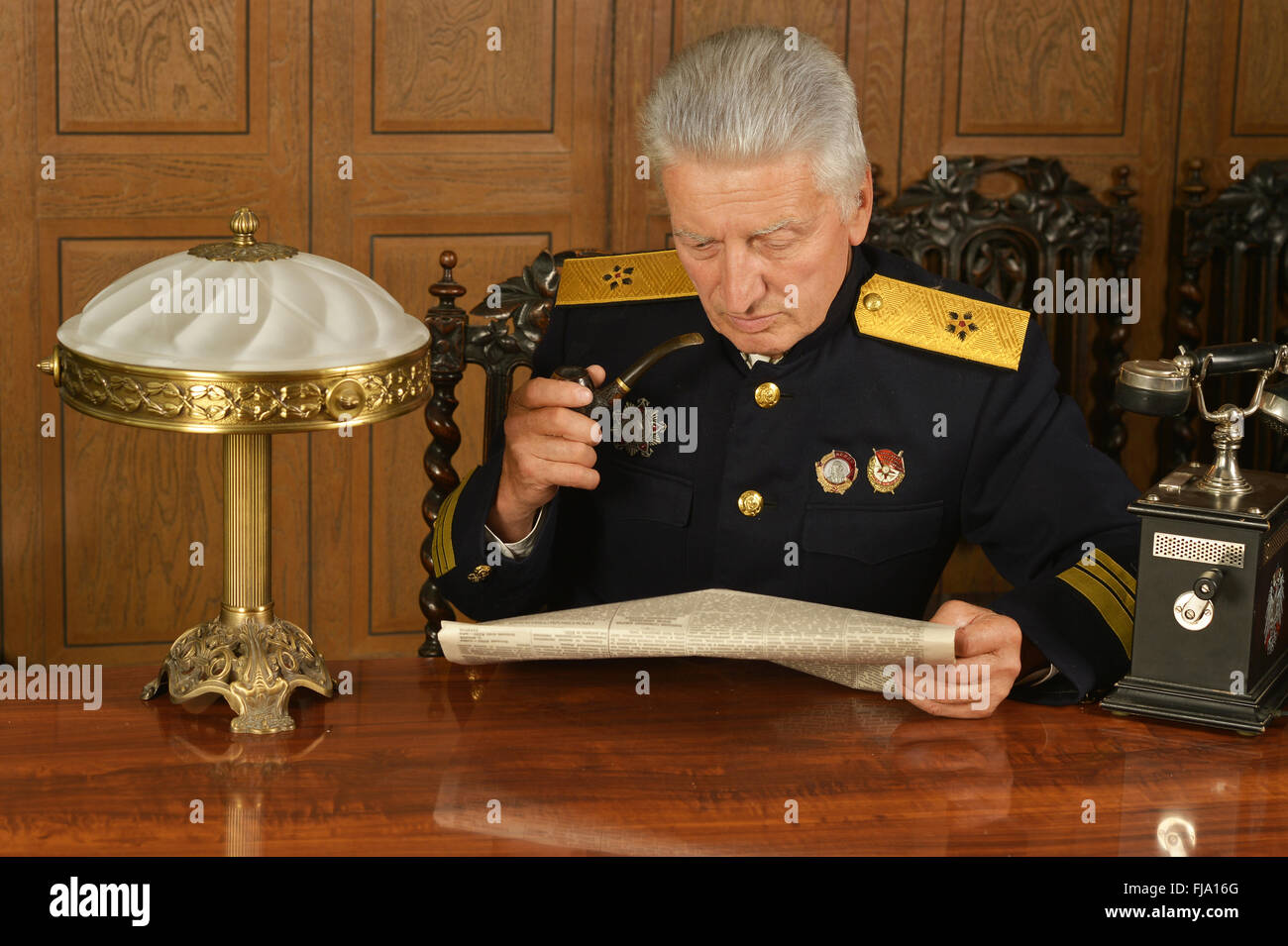 Military mature general Stock Photo - Alamy