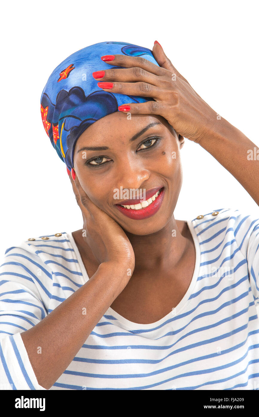 Woman wearing headscarf hi-res stock photography and images - Alamy