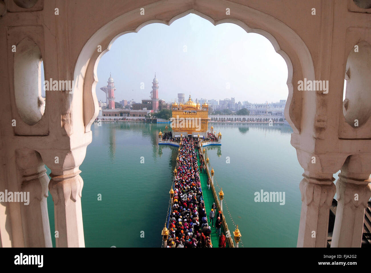 Golden temple amritsar aerial hi-res stock photography and images - Alamy