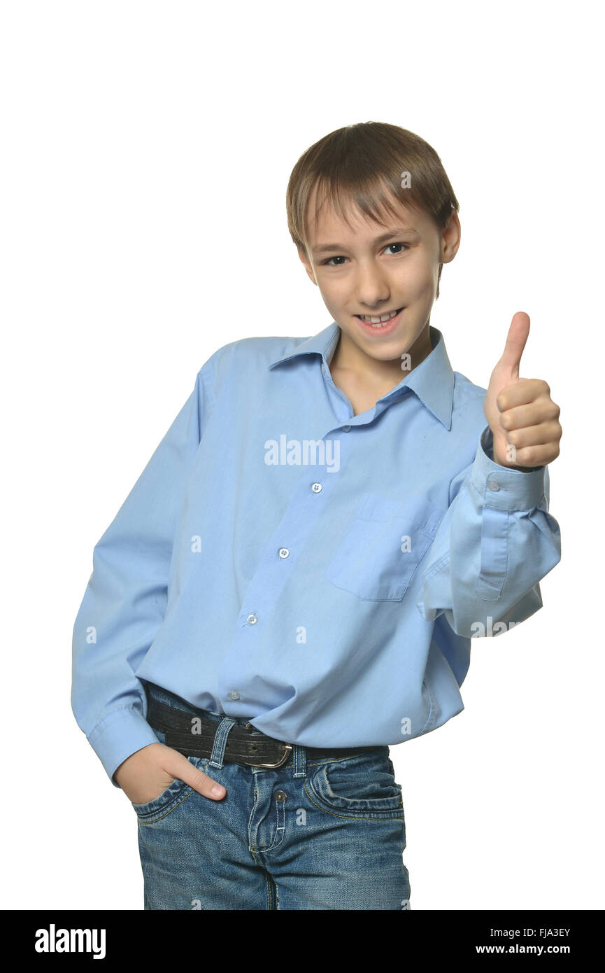 Portrait of a teenage boy Stock Photo - Alamy