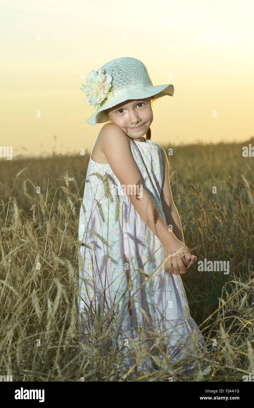 little standing girl Stock Photo - Alamy