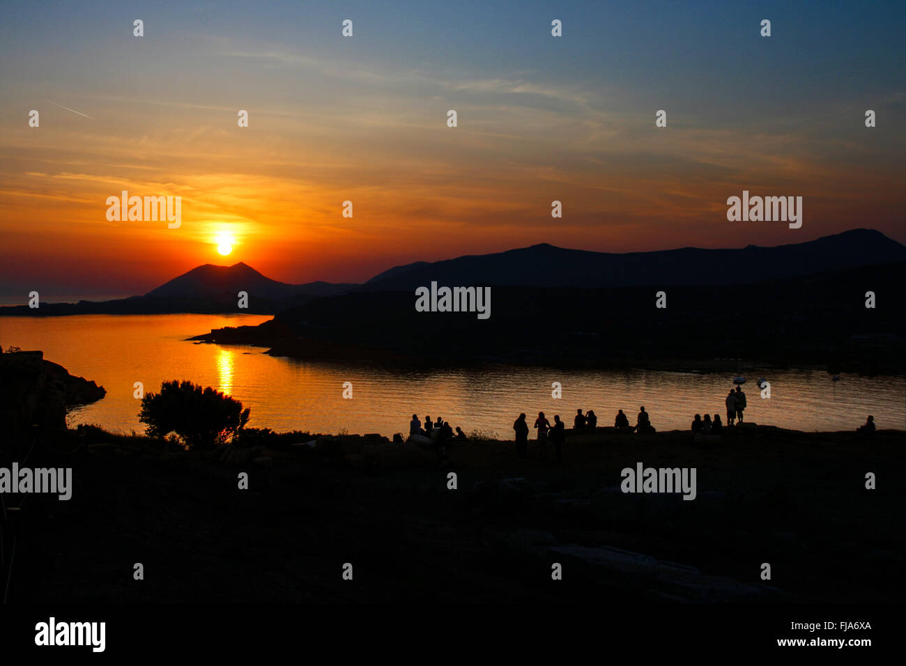 the sun getting ready to sleep Stock Photo - Alamy