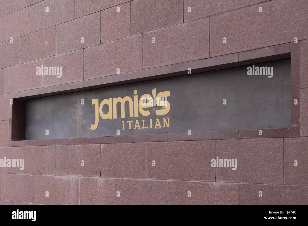 Jamie's Italian sign, Exeter, England, UK Stock Photo - Alamy