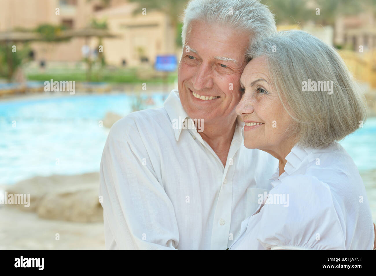 smiling old couple Stock Photo - Alamy