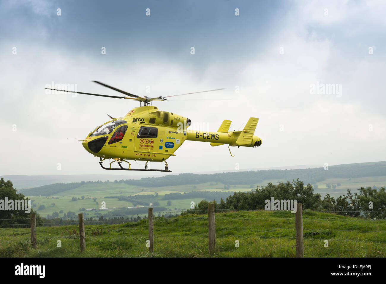 Yorkshire air ambulance hi-res stock photography and images - Alamy