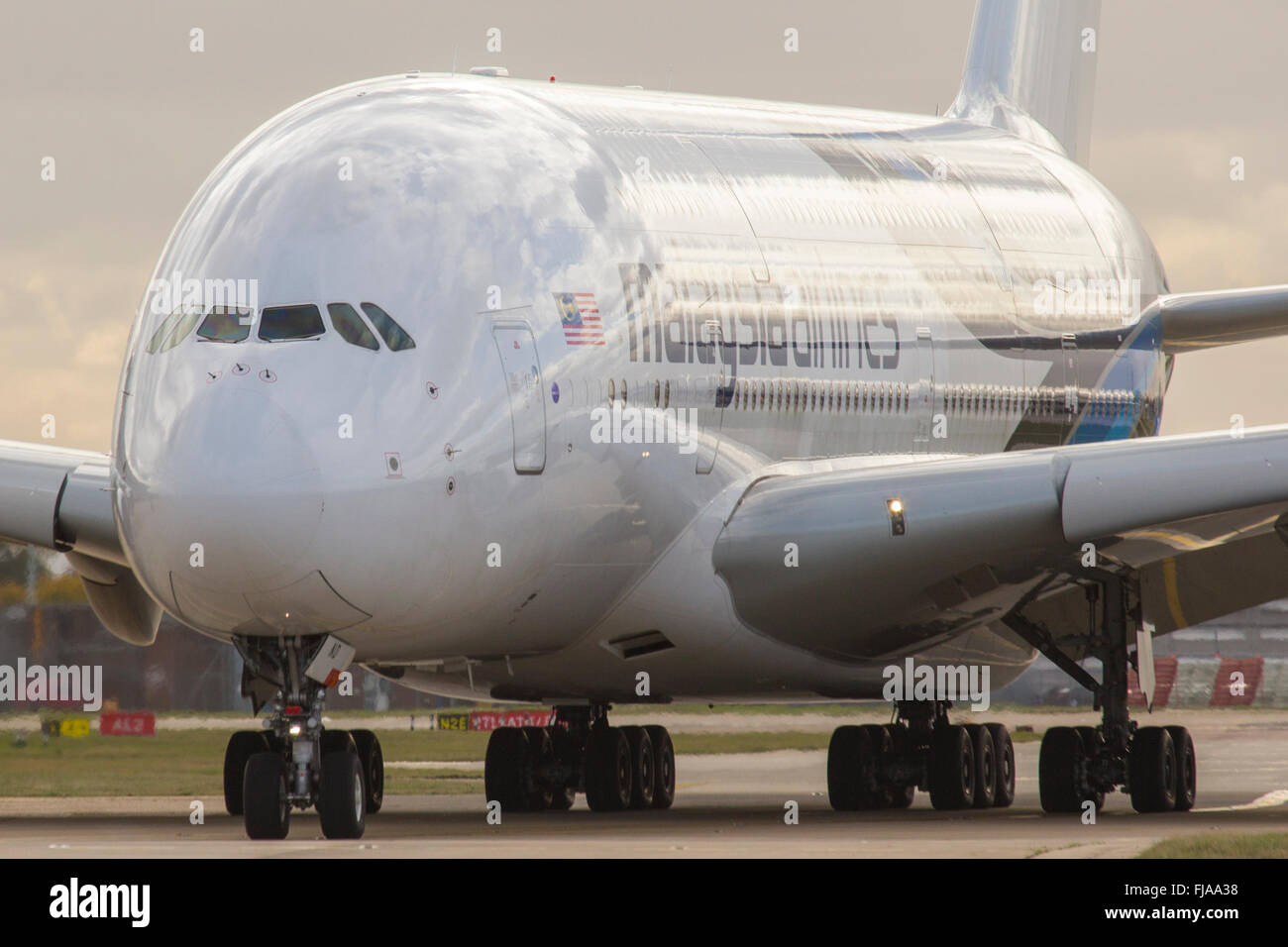 Malaysian Airlines Airbus A380 Aircraft Stock Photo - Alamy