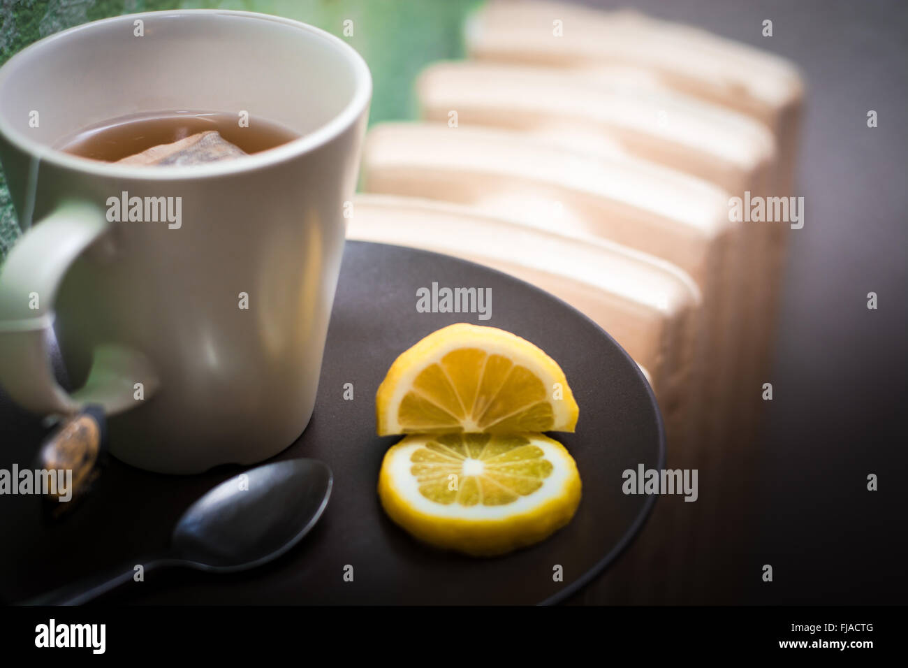 Moment Tea Time Stock Photo - Alamy