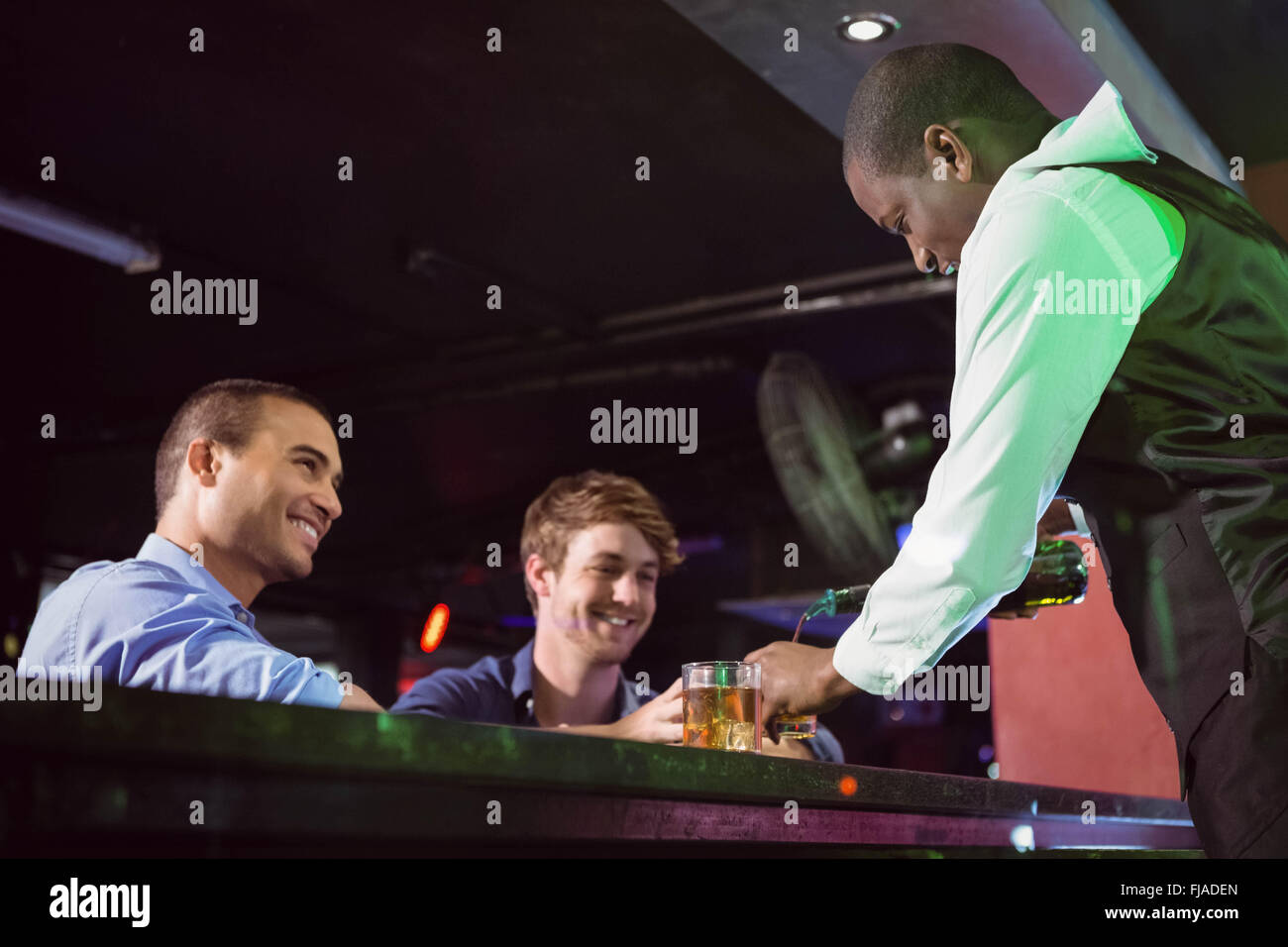 Bartender Serving Two High Resolution Stock Photography and Images - Alamy