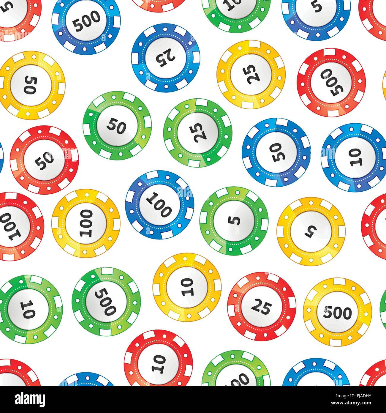 Poker chips pattern Stock Vector Images - Alamy
