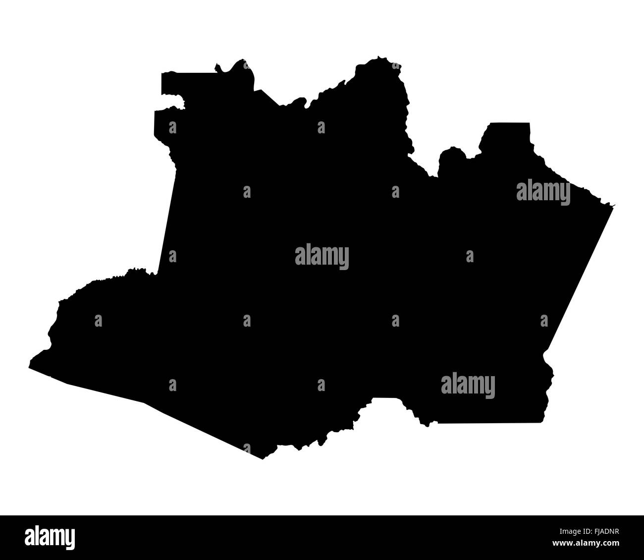 Map of Amazonas Stock Photo - Alamy