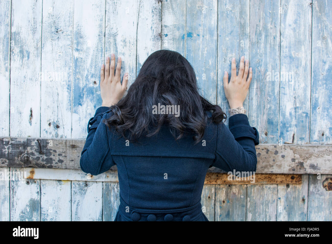Girl hands behind back hi-res stock photography and images - Alamy