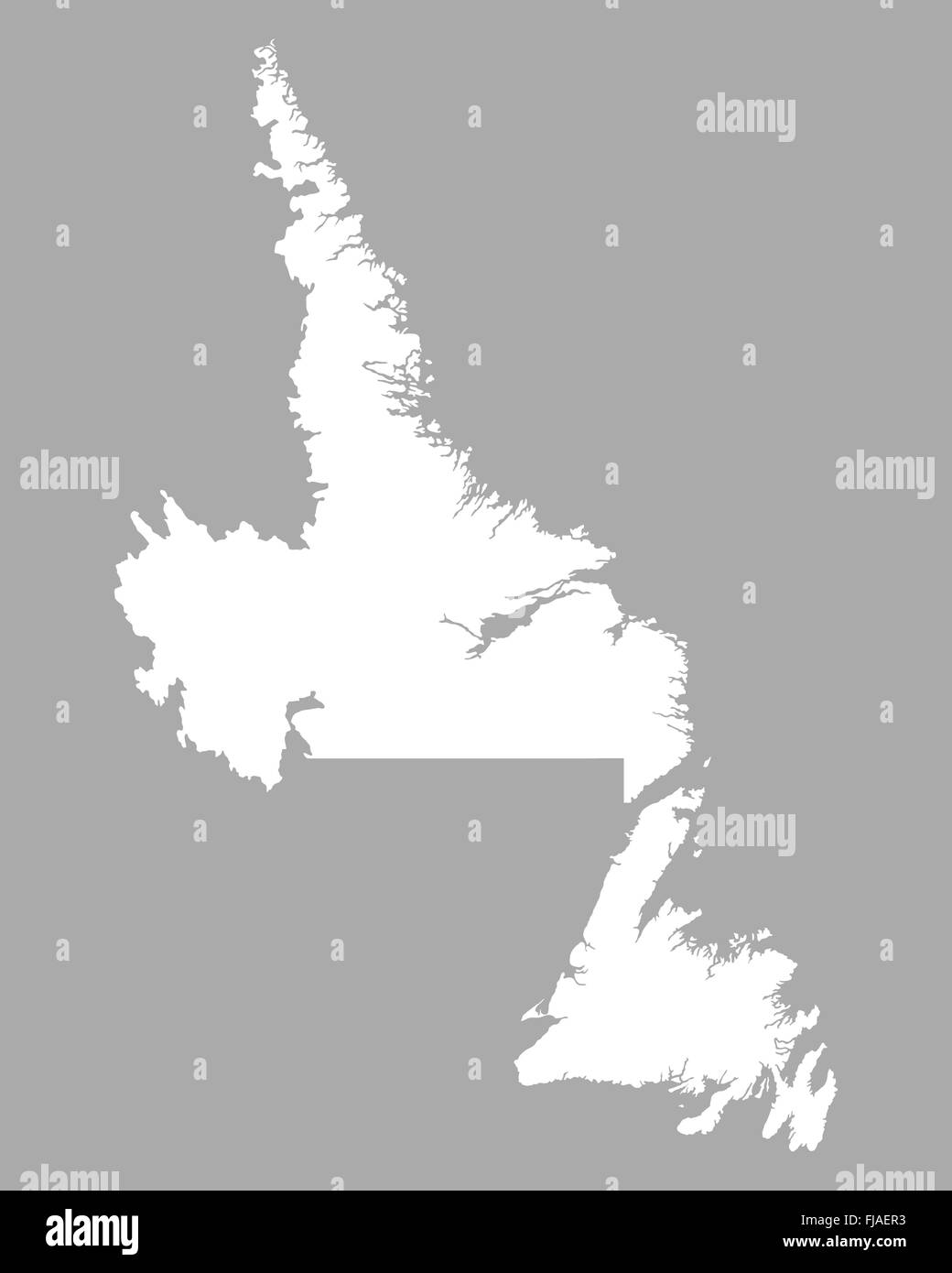 Newfoundland map Black and White Stock Photos & Images - Alamy