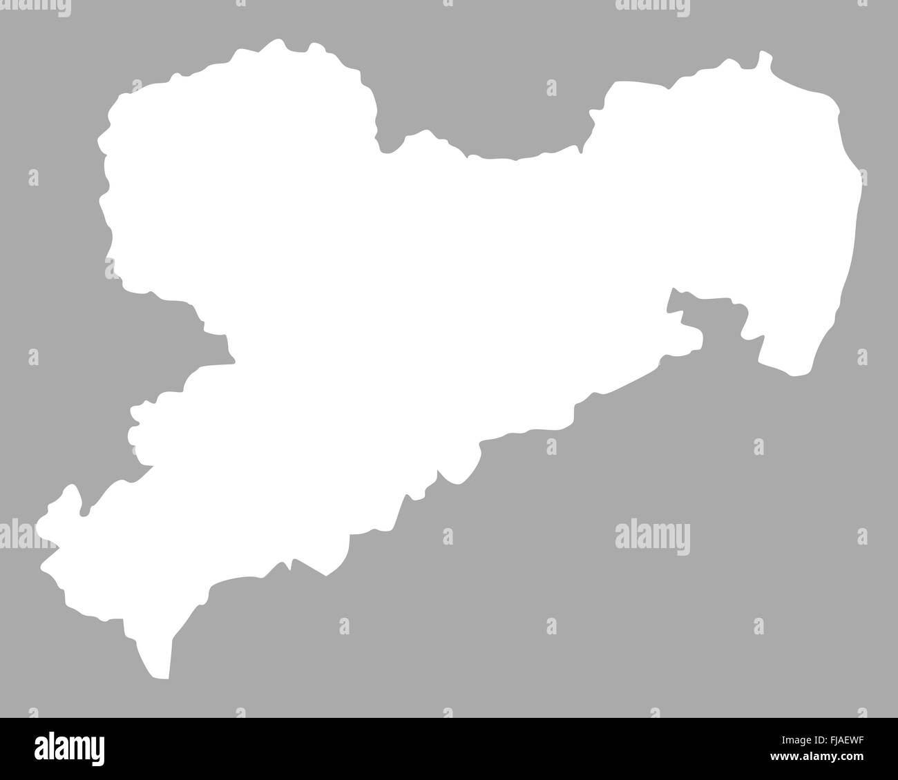 Map of Saxony Stock Photo - Alamy