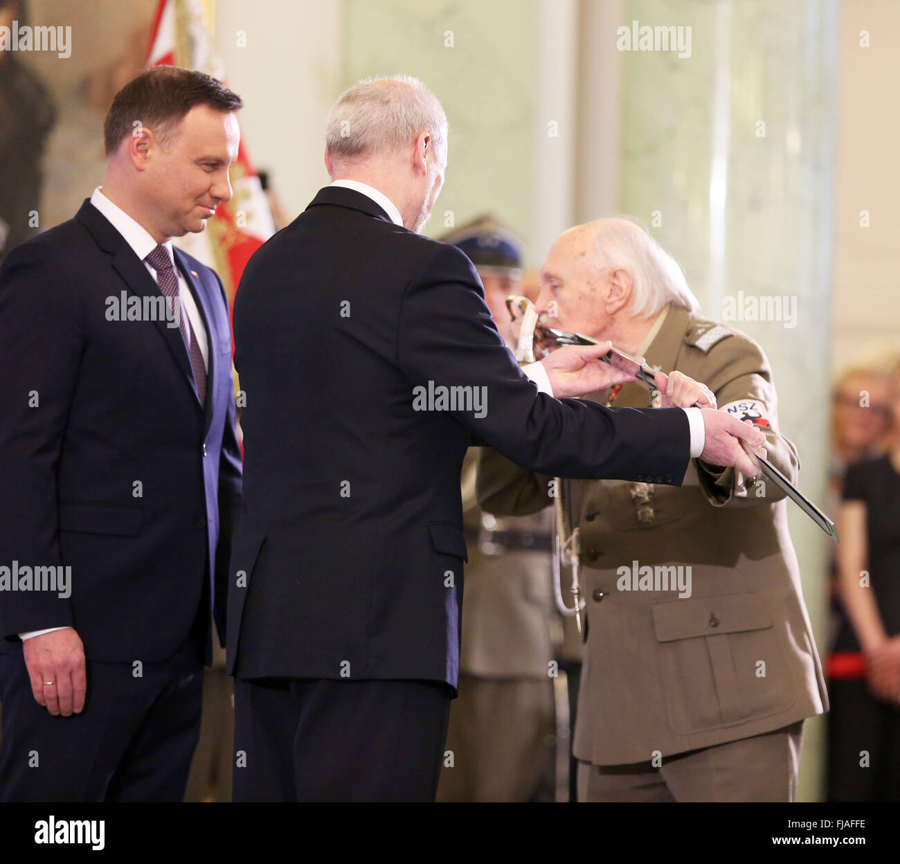 Jan Podhorski, recieves a nomination from President Andrzej Duda, for ...