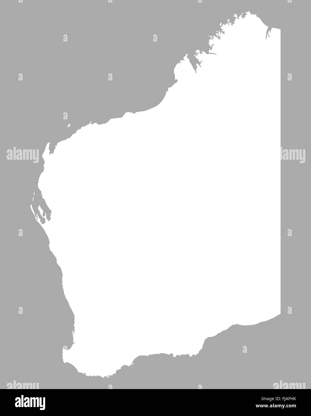 Map of Western Australia Stock Photo - Alamy