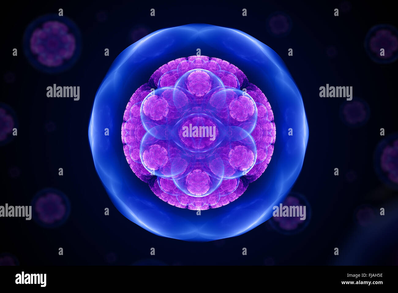 Common bacteria infecting human, computer generated background Stock ...