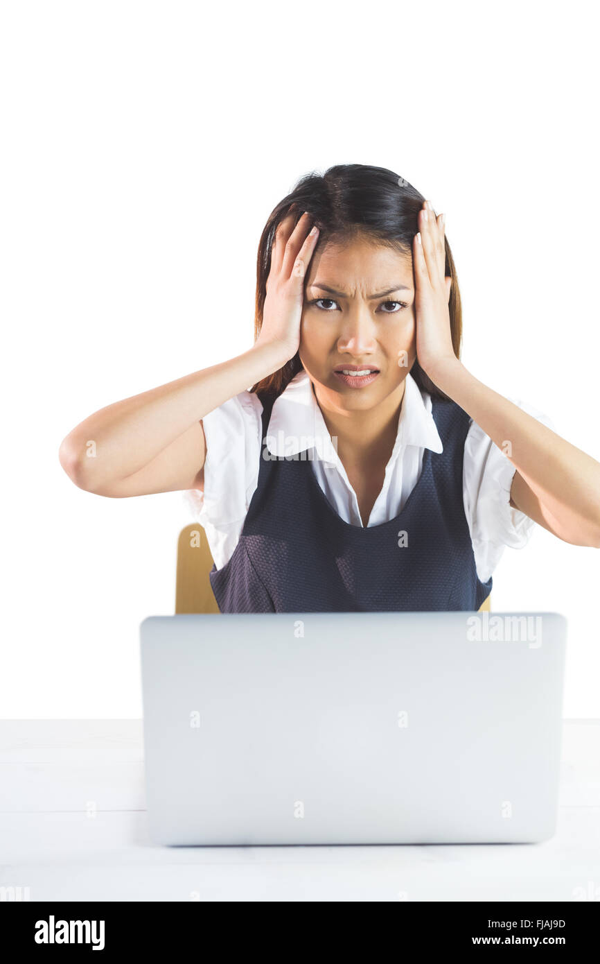 Annoyed laptop typing hi-res stock photography and images - Alamy