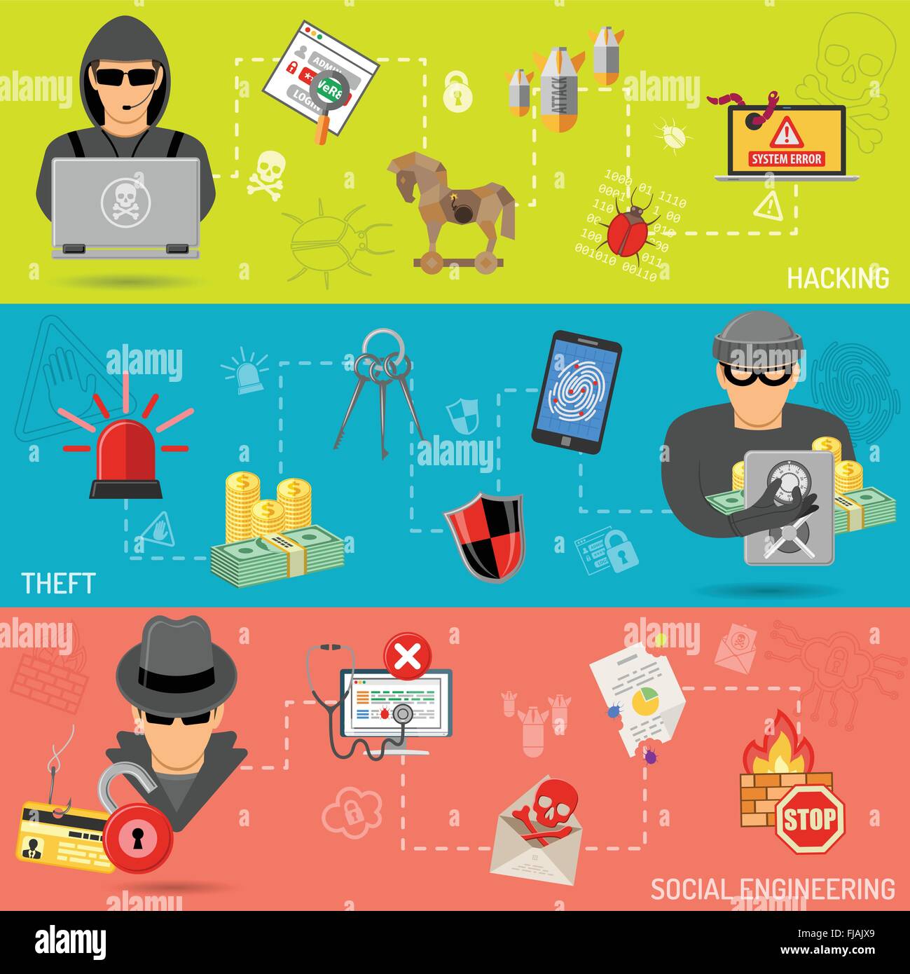 Cyber Crime Banners Stock Vector Image & Art - Alamy