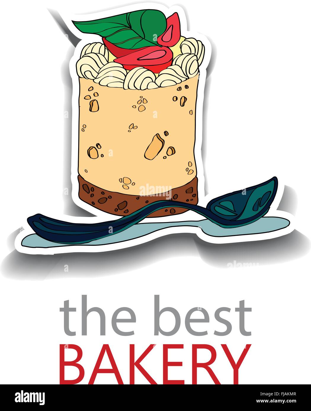 Delicious fresh bakery on Stock Vector Images - Alamy