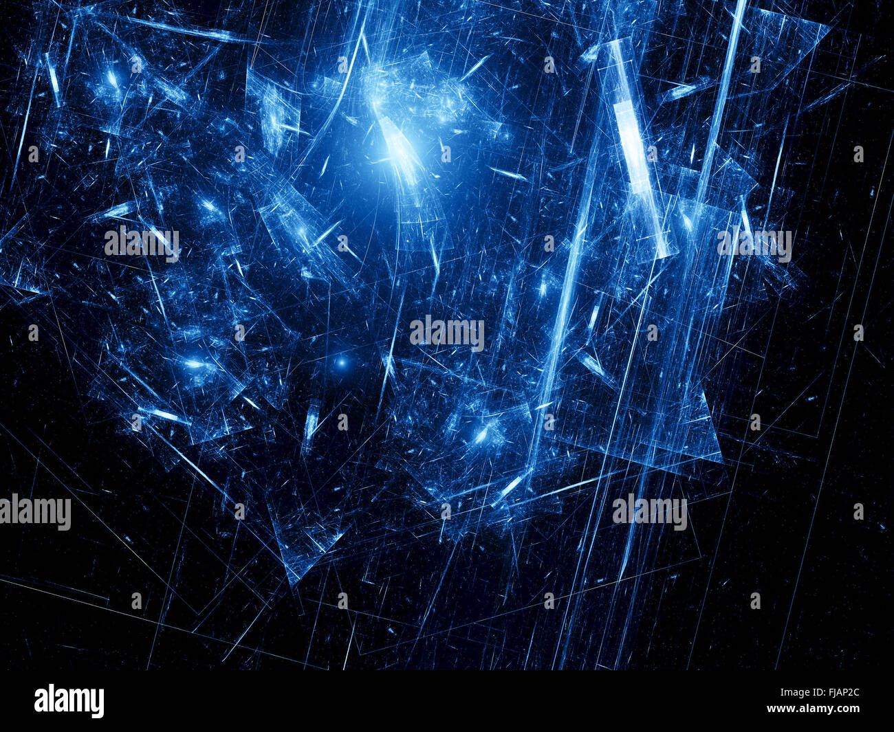 Broken time in space, computer generated abstract fractal background ...