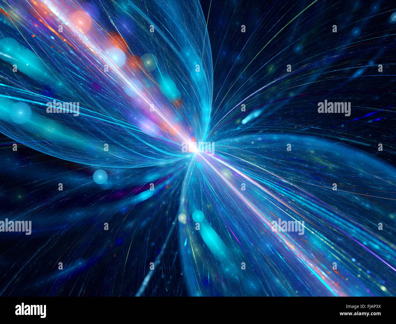 Magic time travel, computer generated fractal background Stock Photo ...