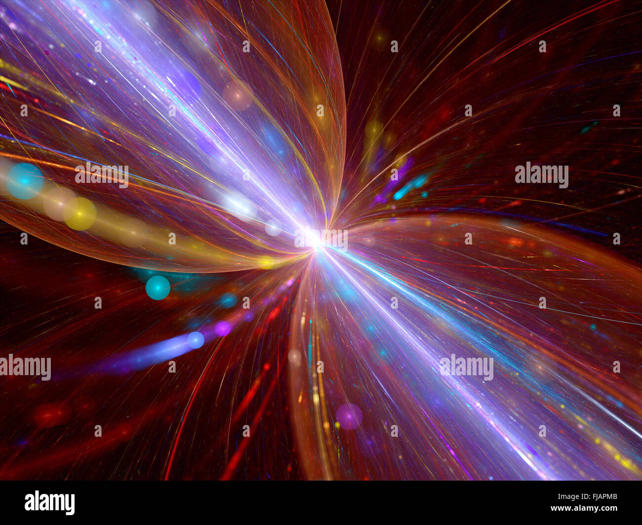 Colorful plasma with rays, computer generated fractal background Stock ...