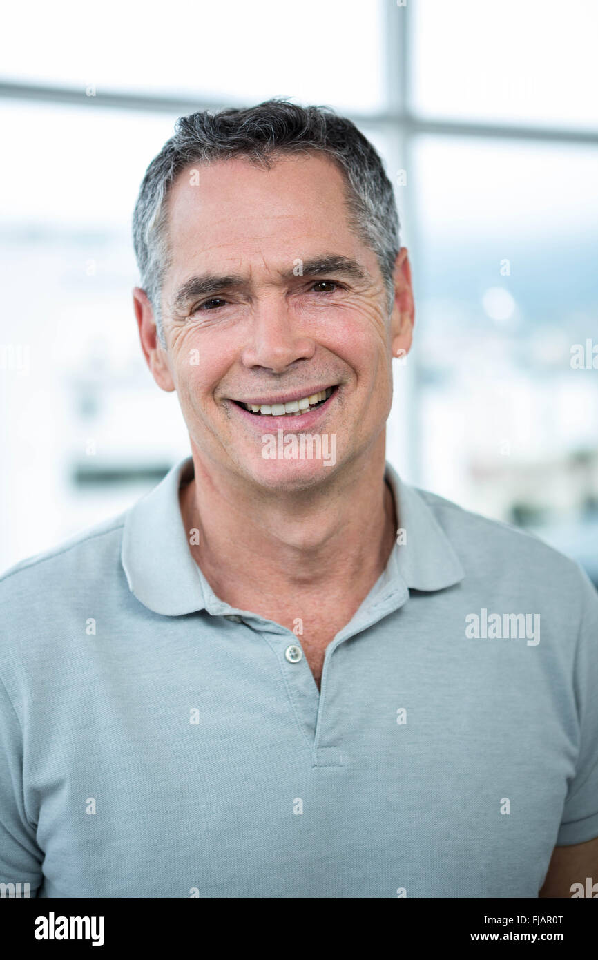 Man looking at camera Stock Photo - Alamy