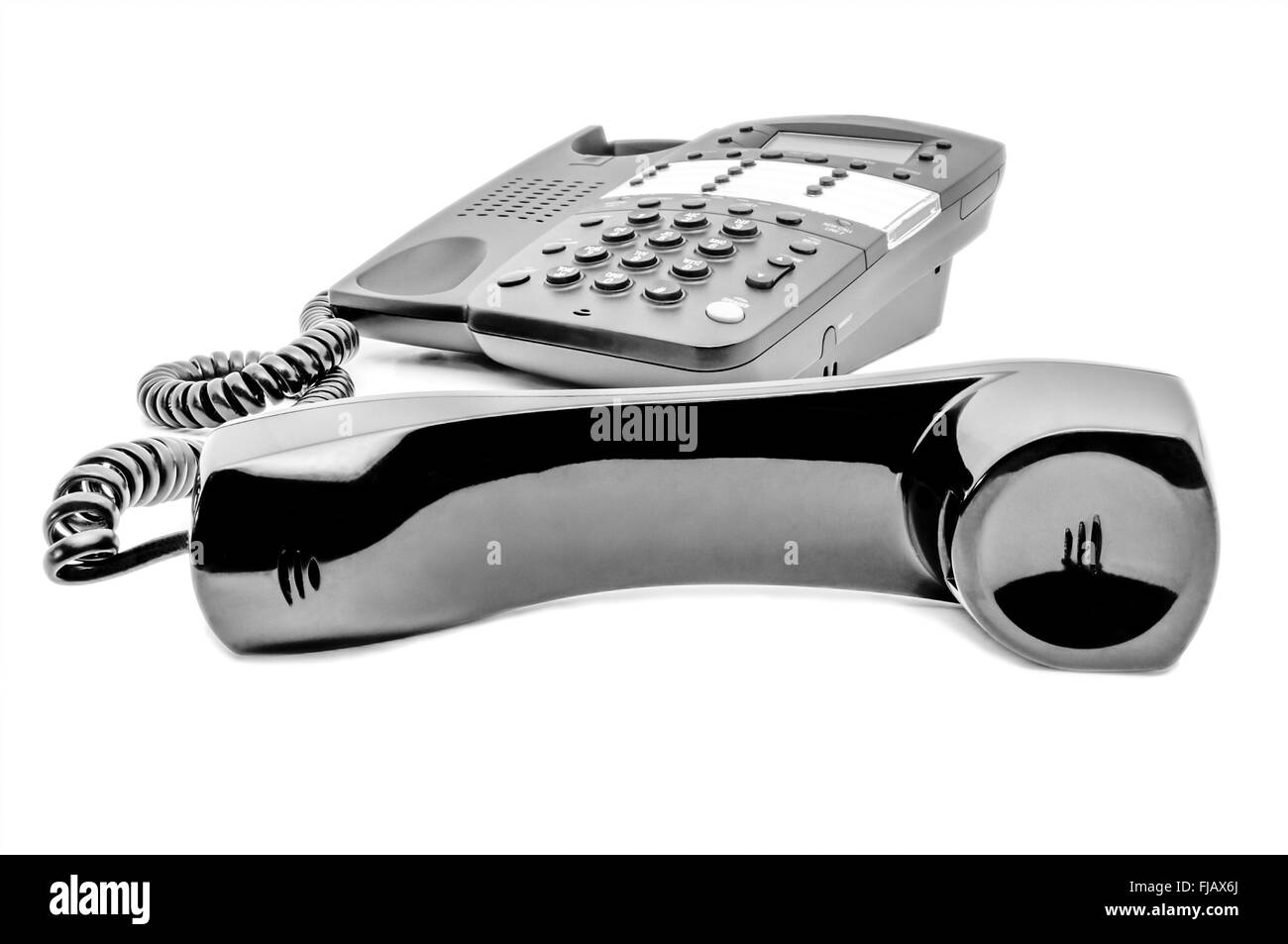 Telephone receiver off hook isolated hi-res stock photography and ...