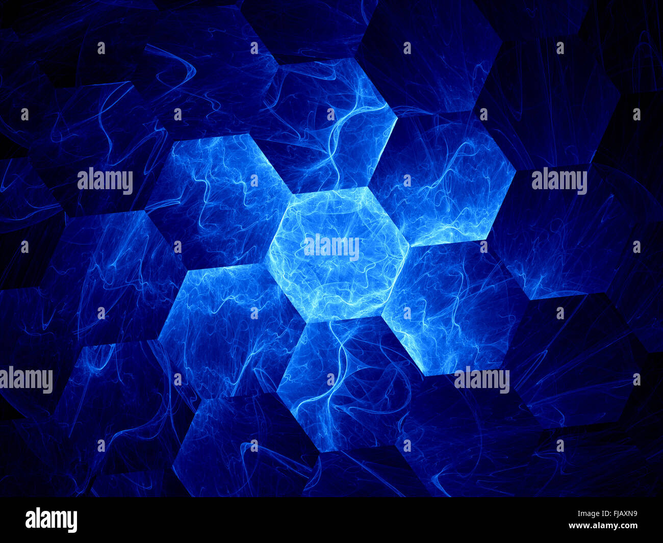 Blue graphene grid, computer generated abstract background Stock Photo ...