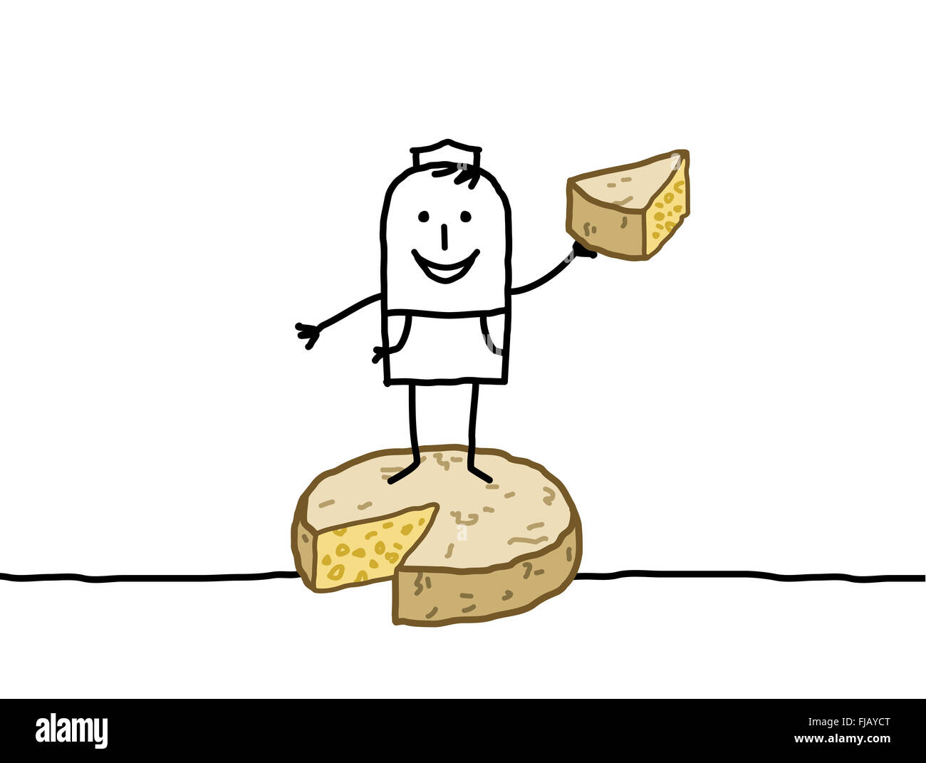 Cartoon cheese wheel hi-res stock photography and images - Alamy