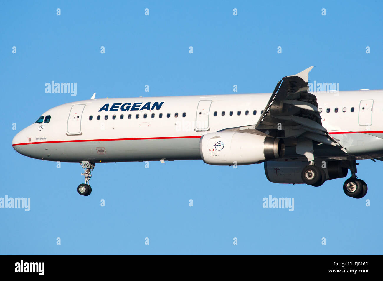 Aegean Airbus A321 Aircraft Stock Photo - Alamy