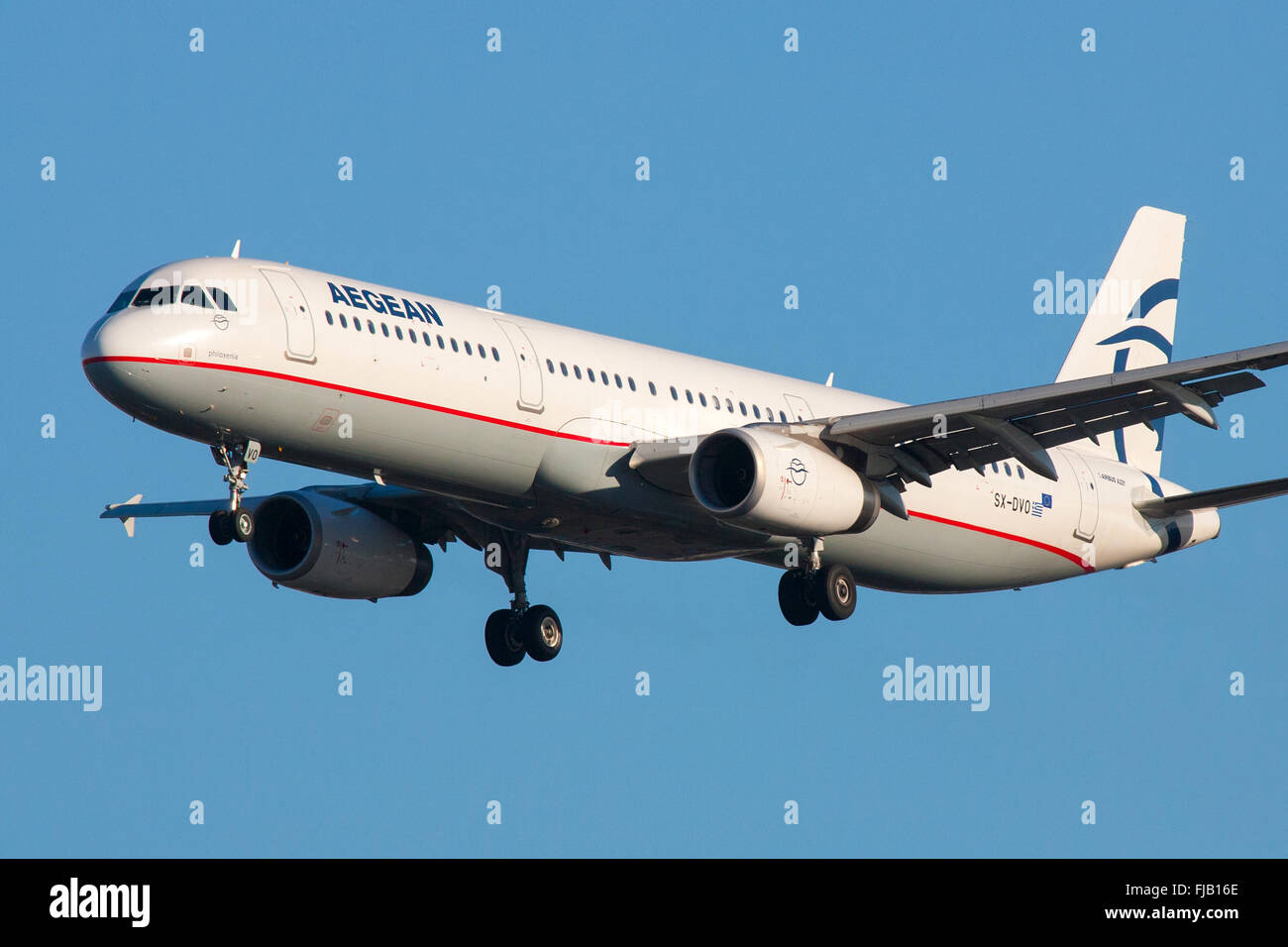 Aegean Airbus A321 Aircraft Stock Photo - Alamy