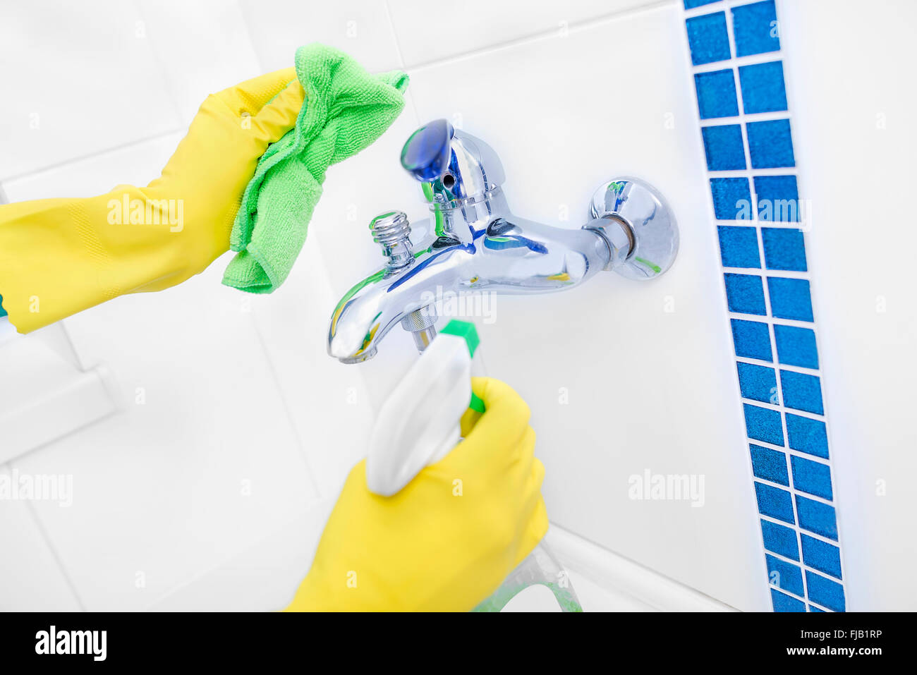 Wash faucet spray Stock Photo - Alamy