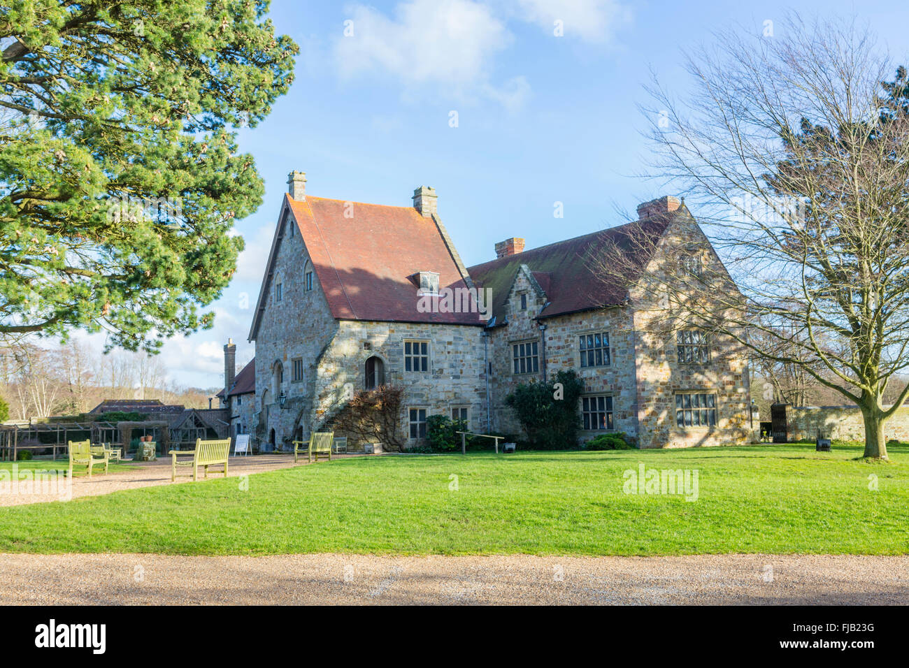 The Augustinian priory of the Holy Trinity at Michelham, founded in ...