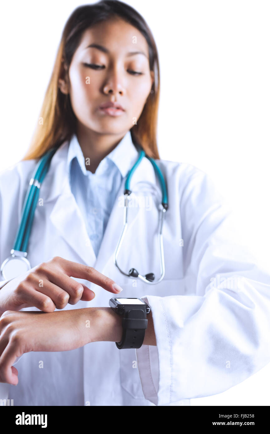Asian doctor using equipment hi-res stock photography and images - Alamy