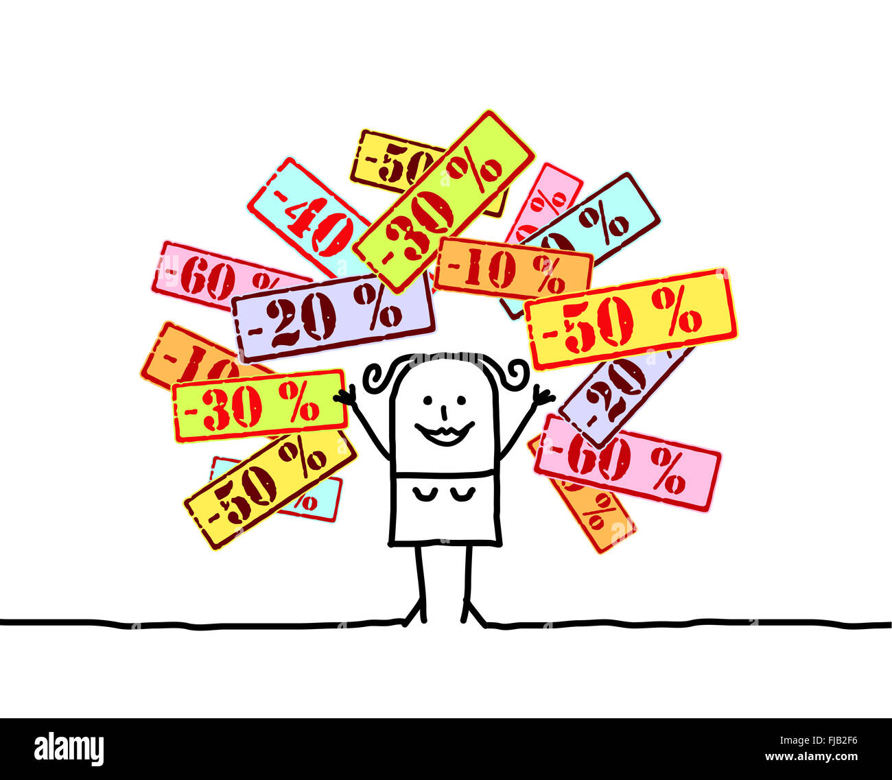 Cartoon with price hi-res stock photography and images - Alamy