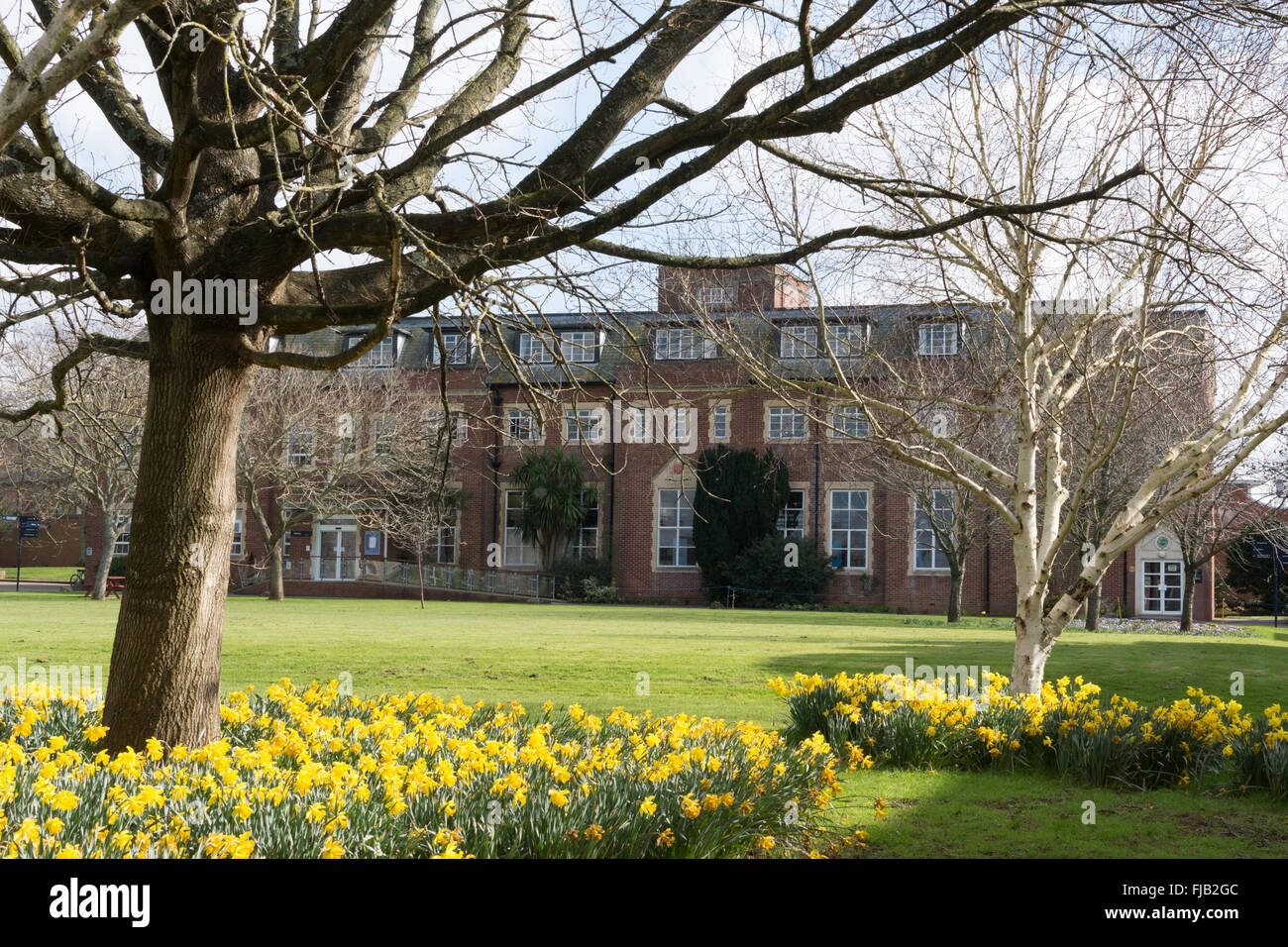 Exeter University St Luke's Campus - looking across the lawns of the ...