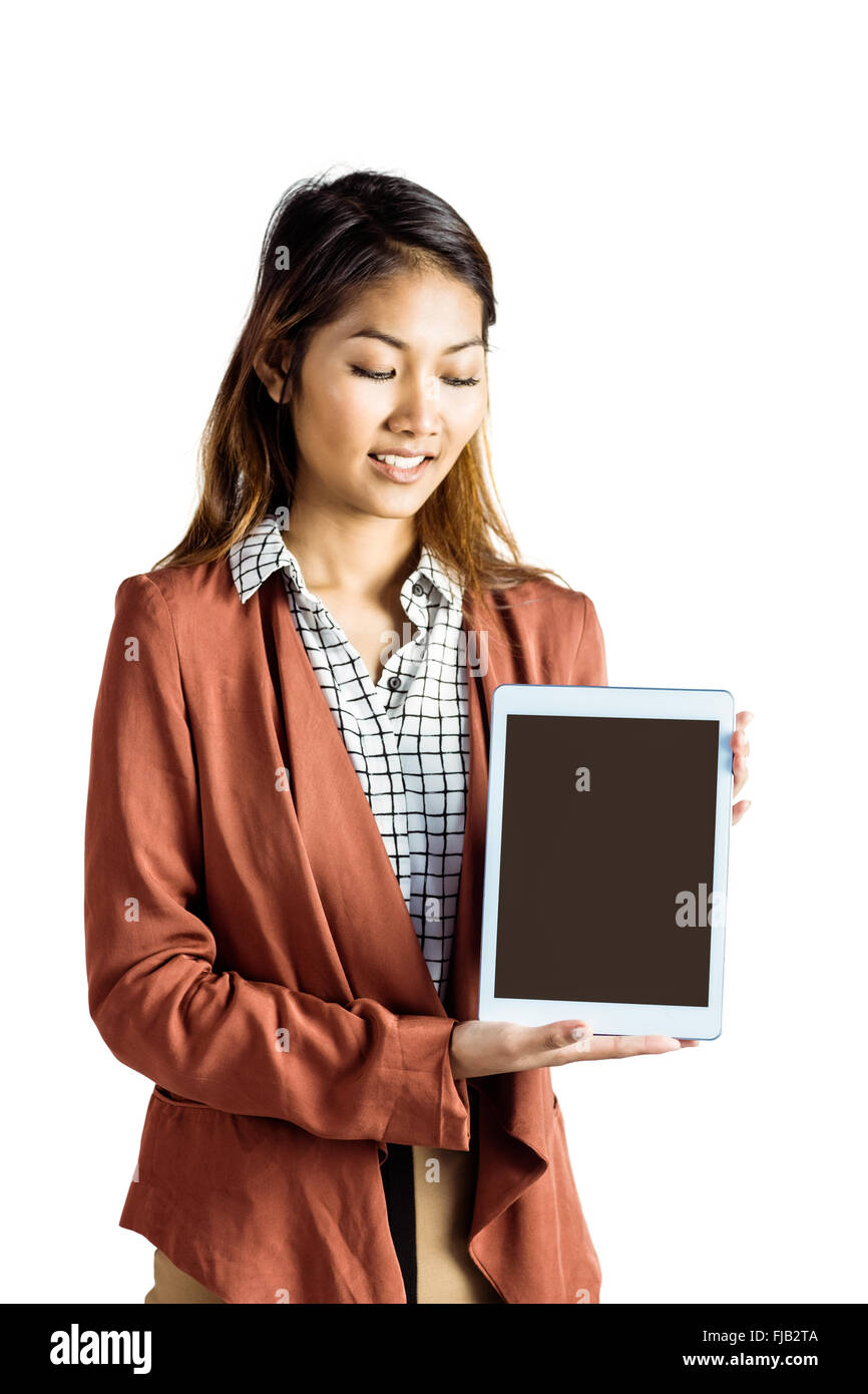 Happy asian businesswoman showing hi-res stock photography and images ...