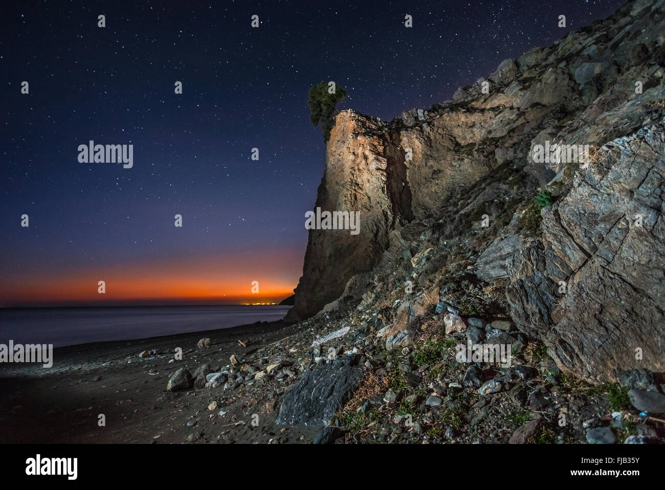 Therma (hot springs) Kos island Greece at night Stock Photo - Alamy