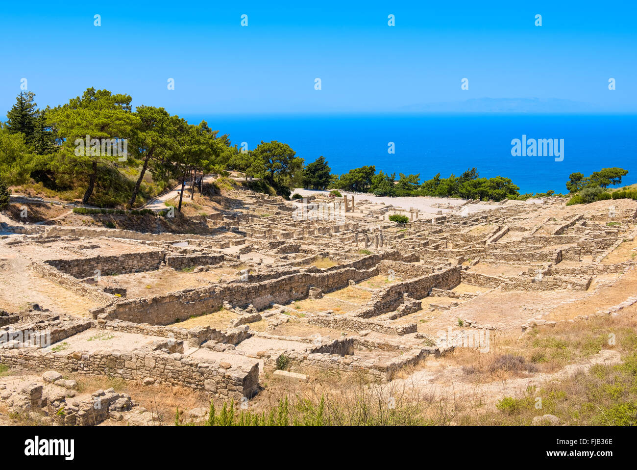 Archaeological site ancient kamiros hi-res stock photography and images ...