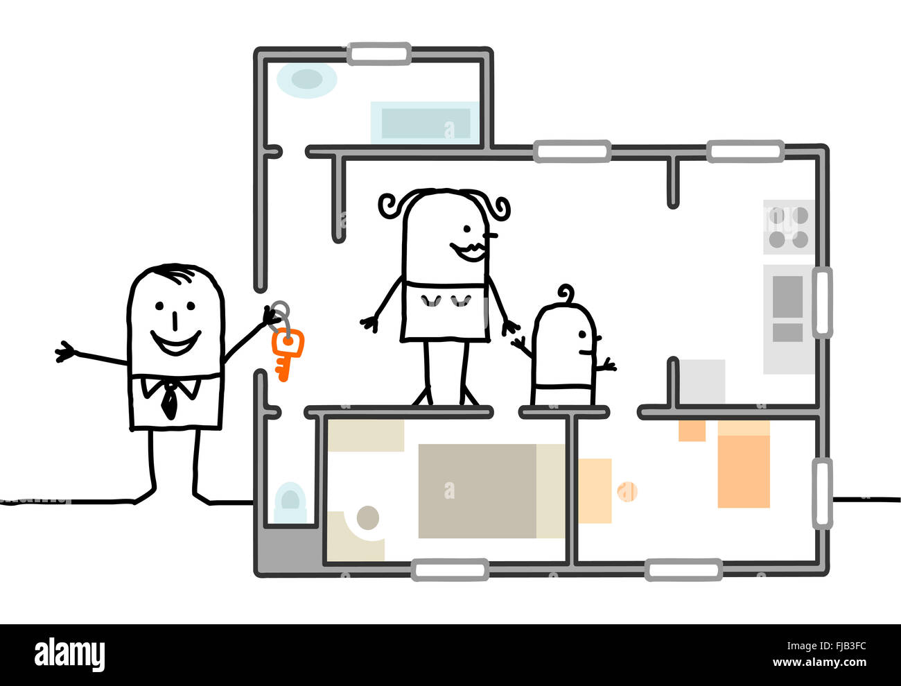 Visit a house Cut Out Stock Images & Pictures - Alamy