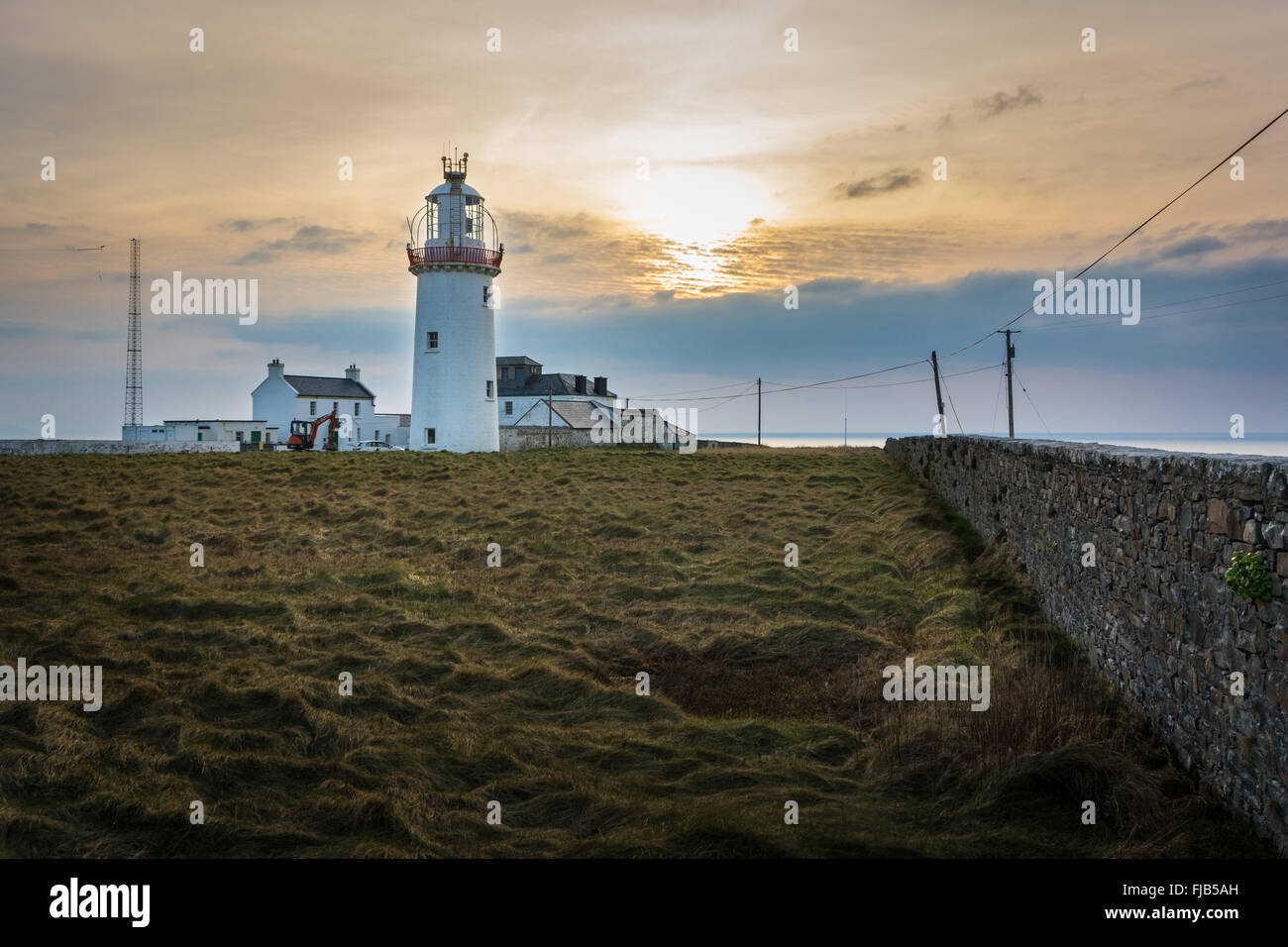 Evening at Loop Head lighthouse Stock Photo - Alamy