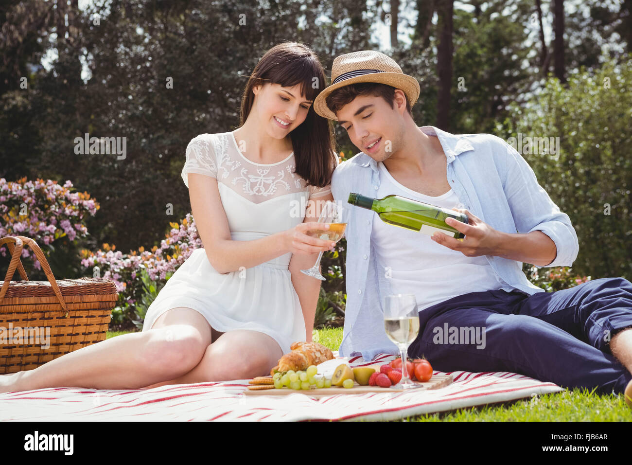 Beautiful young woman pours hi-res stock photography and images - Alamy