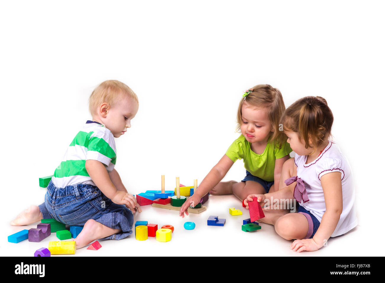Children team building Cut Out Stock Images & Pictures - Alamy