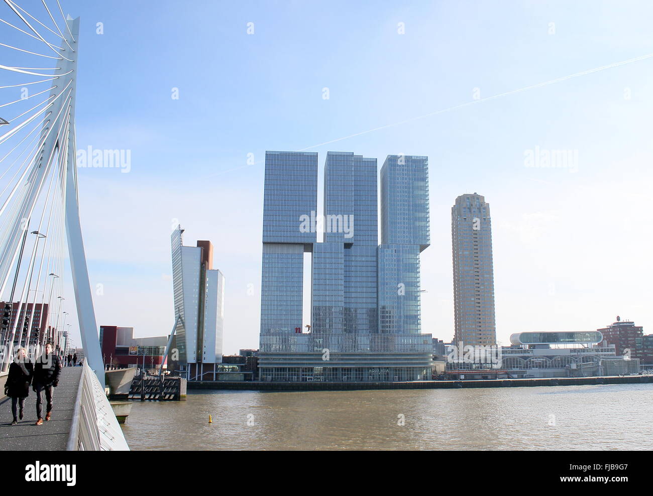 'De Rotterdam' complex (2013) on Wilhelminapier, Rotterdam, designed by ...